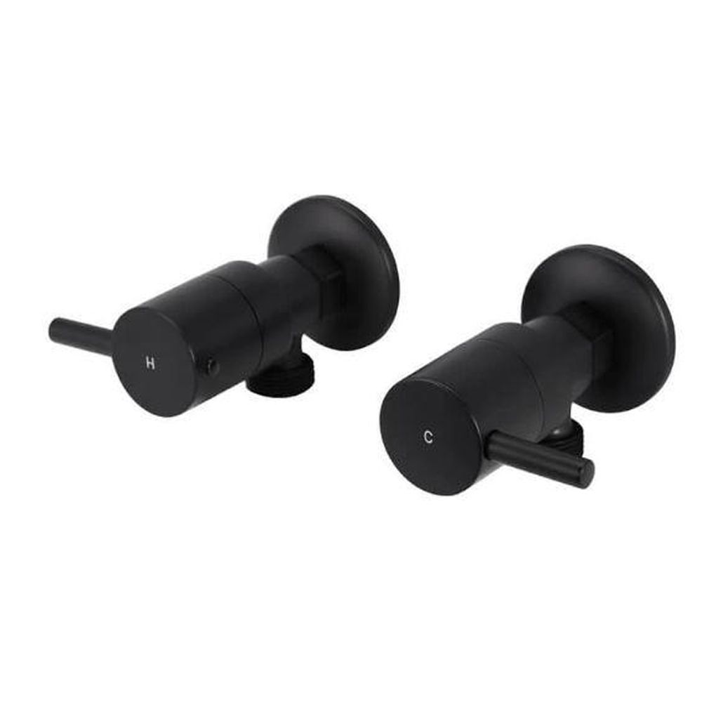Alpine Fiona Black ¼ Turn Washing Machine Stops | Pilbara Bathroom ...