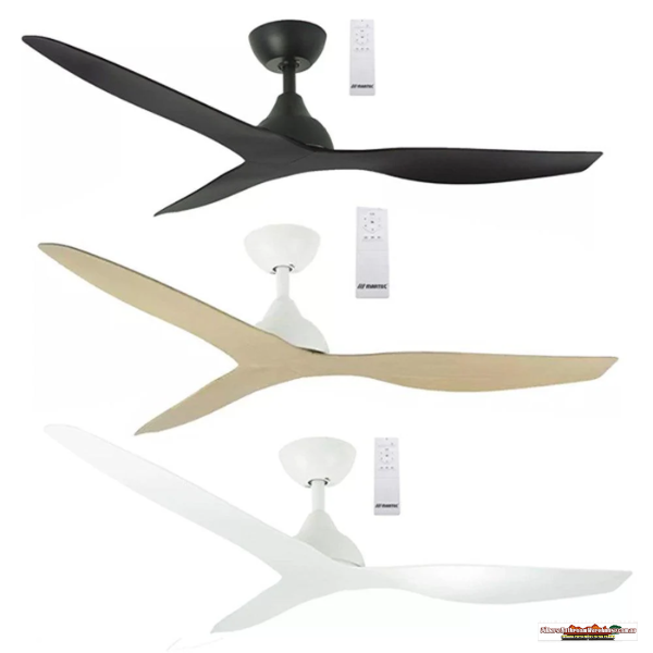 Buy 52" Avoca Smart WiFi DC Ceiling Fan in Black, White/Oak, or White ...