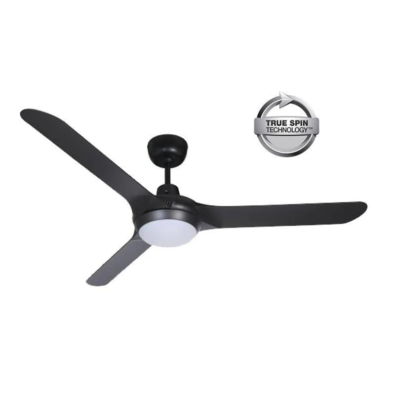 56" (1400mm) Spyda AC Ceiling Fan w/ 3 Blades & CCT LED Light Availabl ...