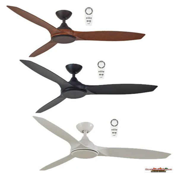 Shop 56” (1420mm) Newport DC Ceiling Fan with Remote | Pilbara Bathroom ...