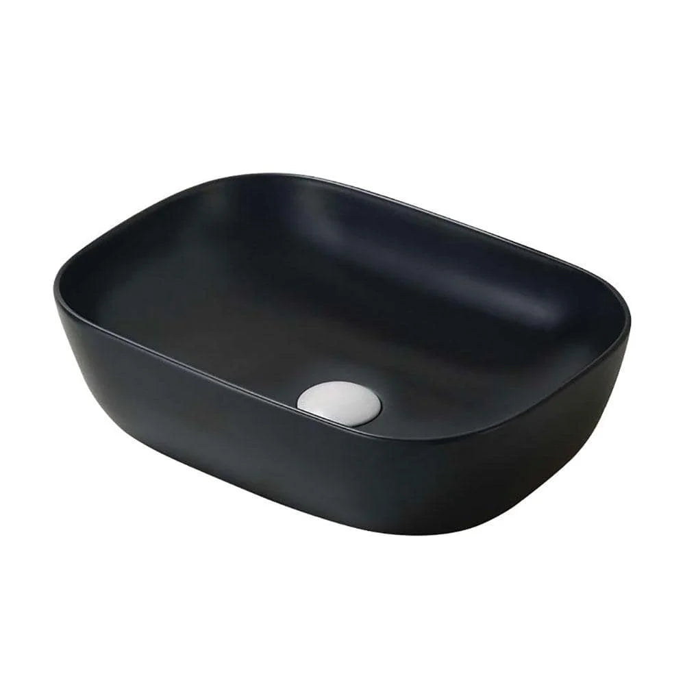 Bloom Oval Above Counter Basin – Matte Black Vitreous China | Pilbara ...
