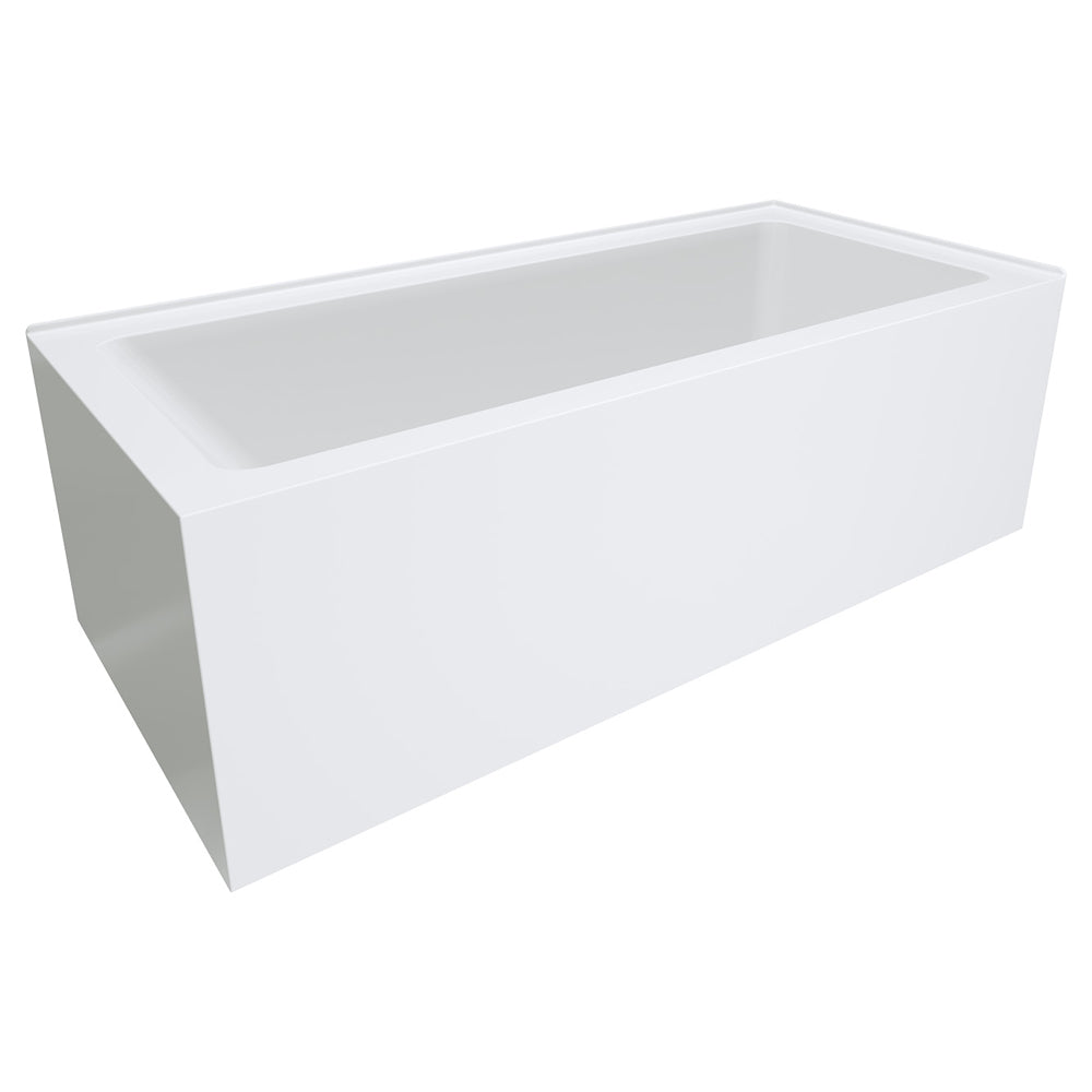 Sentor Left-Hand Corner Acrylic Bath with Overflow, 1650mm - Pilbara ...