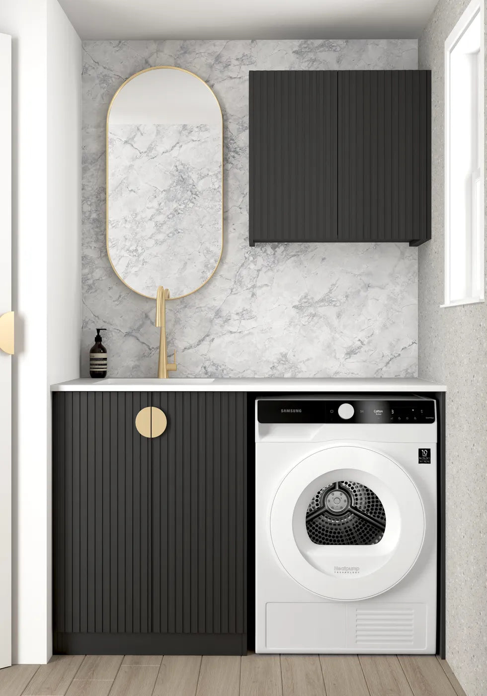 Marlo Black Laundry Kit | Stylish & Functional Laundry Cabinet Set ...