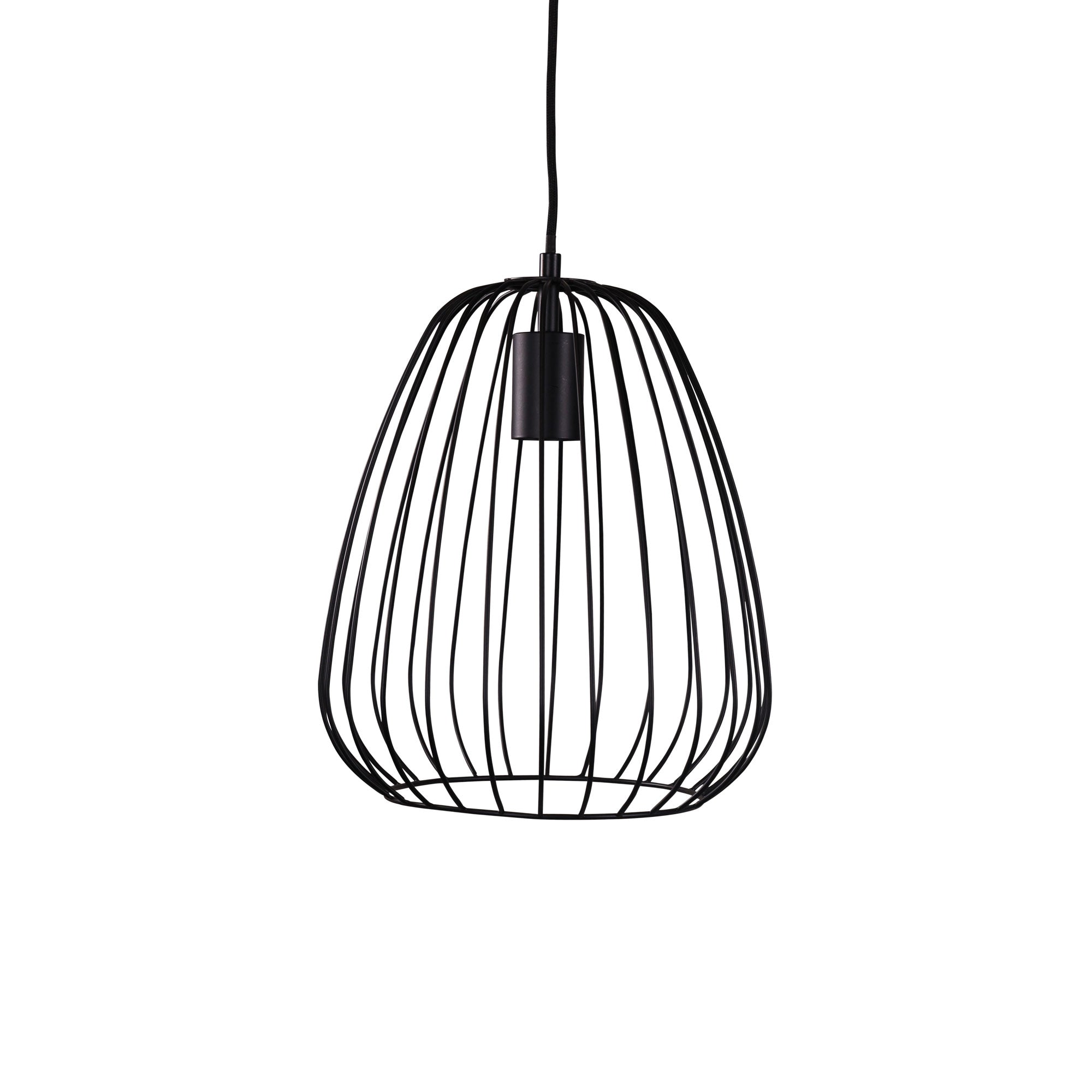 PERA.27 Black Metal Wire Pendant | Modern Pendant Light for ...