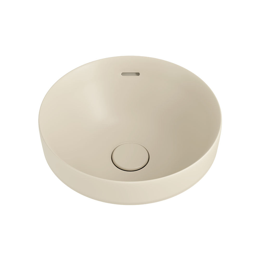 Aluca Round Semi-Inset Basin Matte Khaki – Earthy Modern Basin ...
