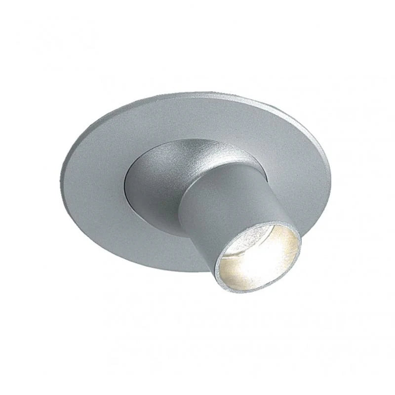 Recessed LED Cabinet light Narrow Spot 2w in Silver Superlux Lighting ...