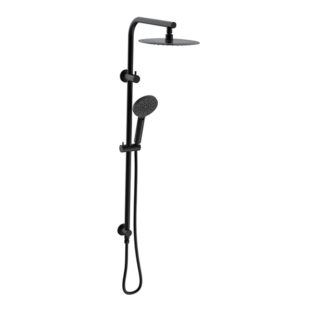 Sky Round Shower Rail Set Matte Black | Pilbara Bathroom Warehouse ...