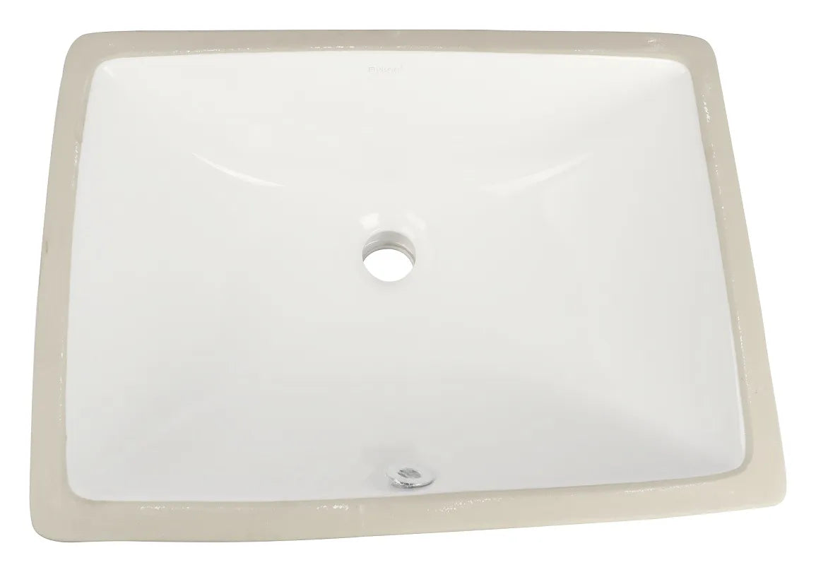 Undermount Square Basin 470x350x205 | Gloss White Ceramic Basin for ...