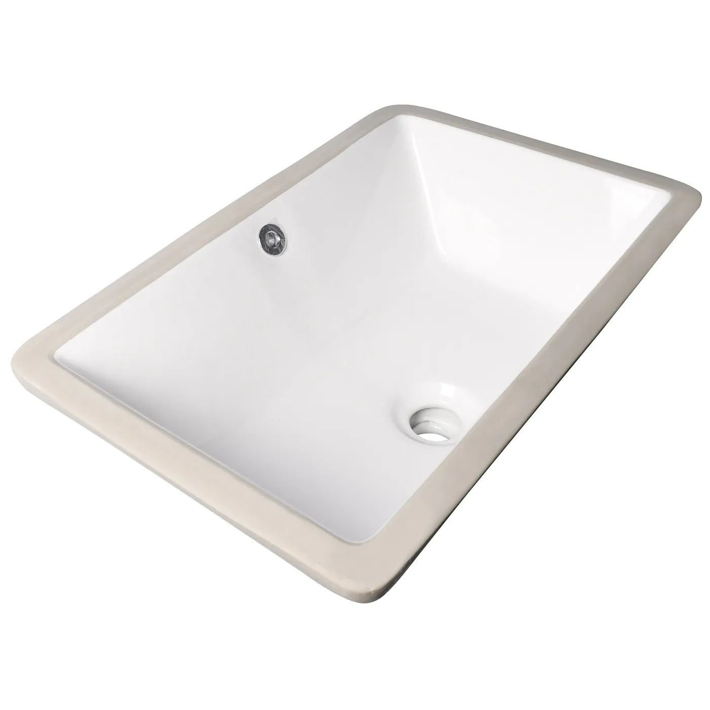 Undermount Square Basin 530x340x170 | Gloss White Ceramic for Modern ...